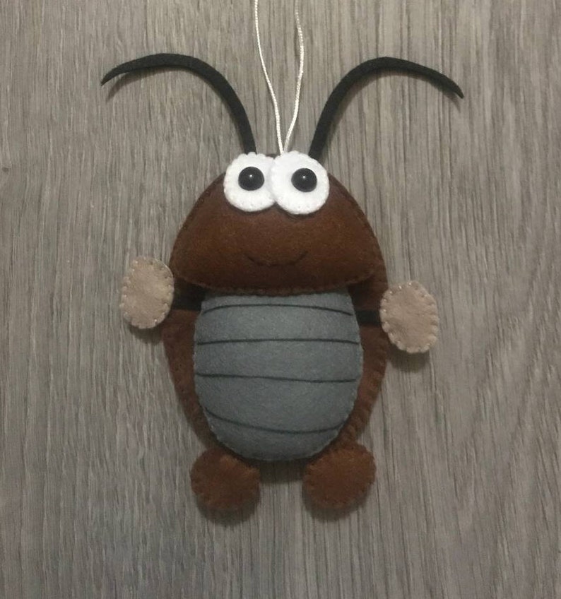 Cockroach Figure, Insec Felt Toy, Bugs Felt Figure, Insect Animal Felt ...