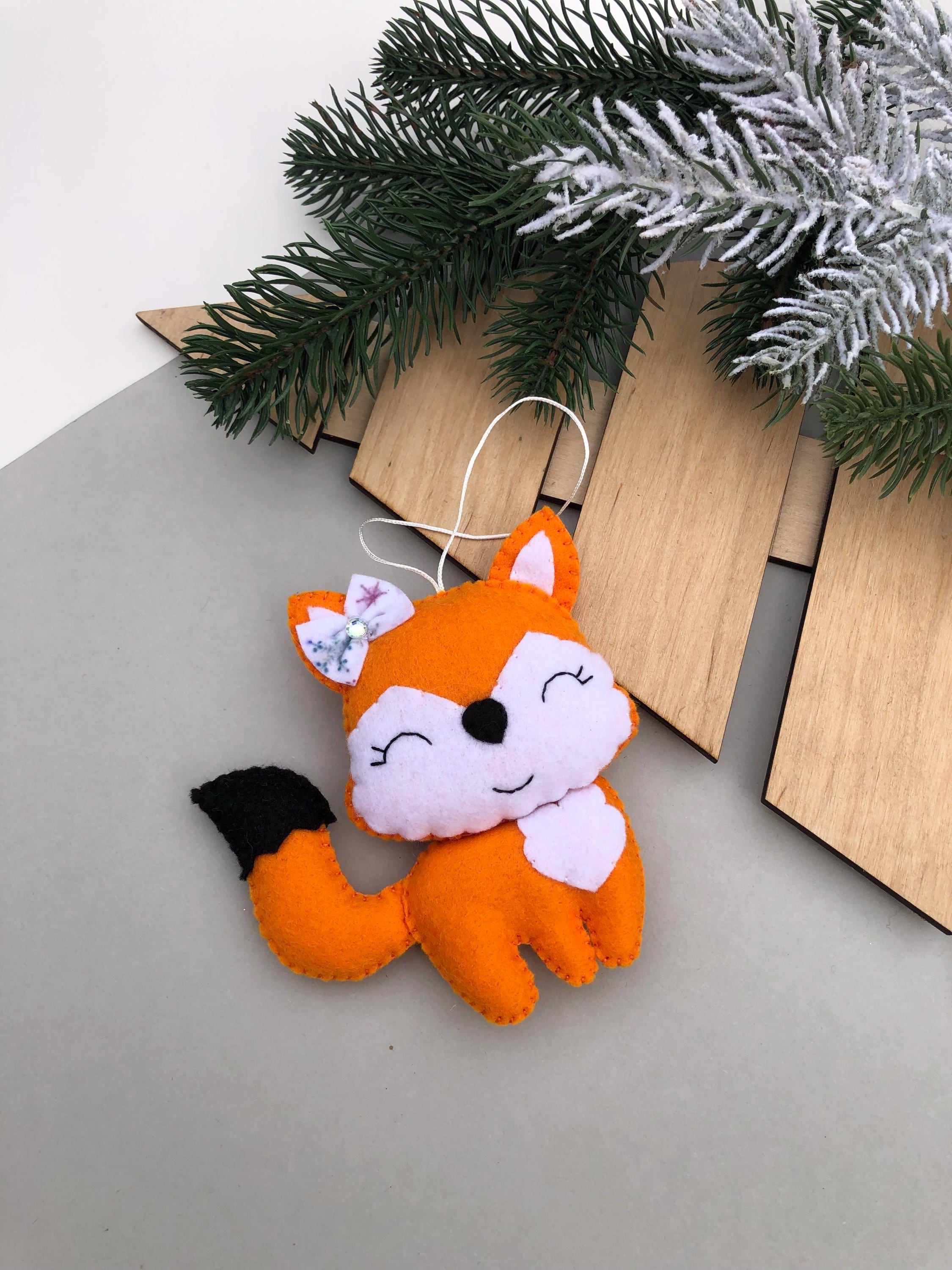 Felt Fox Toys, Christmas Felt Toys Ornament, Dollhouse Animal Fox ...