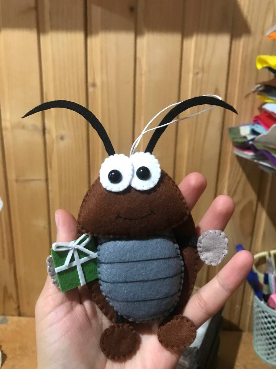 Cockroach Figure, Insec Felt Toy, Bugs Felt Figure, Insect Animal Felt ...