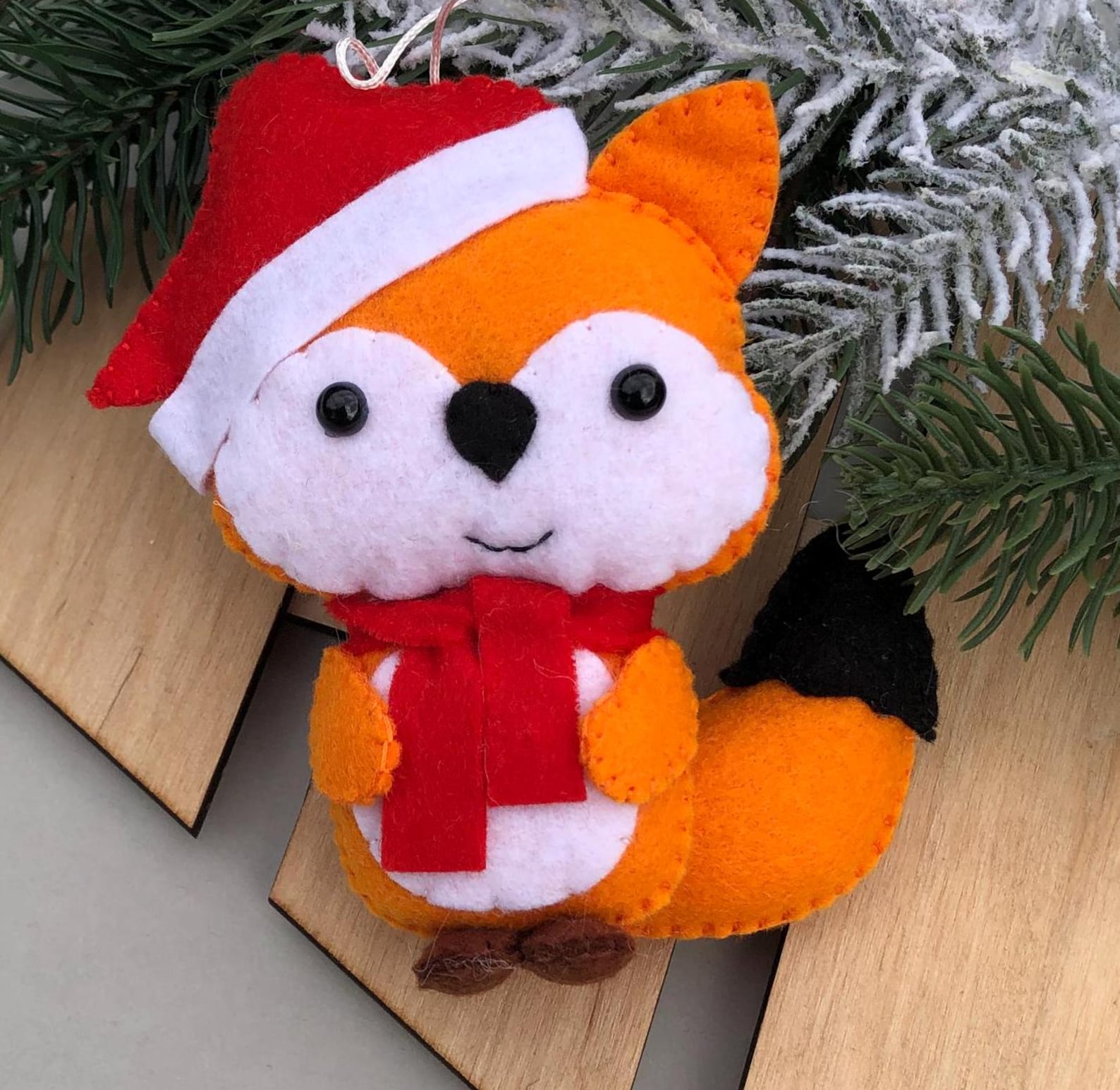 Felt Fox Toys, Christmas Felt Toys Ornament, Dollhouse Animal Fox ...