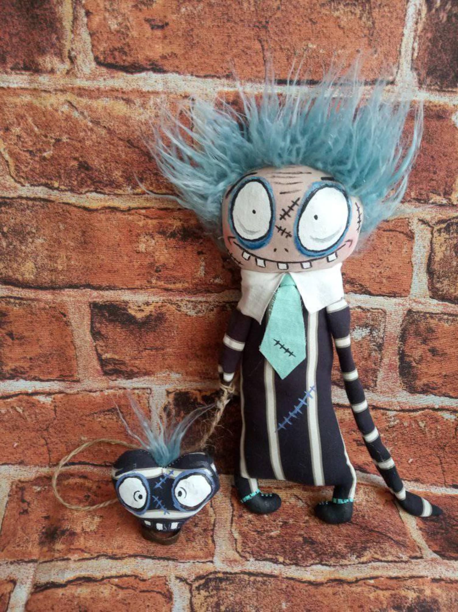 Beetle Juice Creepy Doll, Spooky Cute Ghost Doll, Halloween Dark ...
