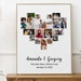Heart Photo Collage, Valentine's Day Gift, Anniversary Gift, Birthday ...