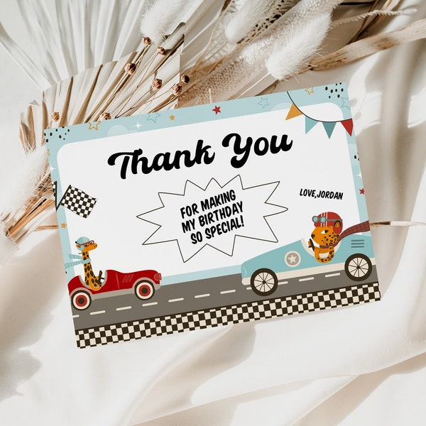 Speed Racer Birthday Card - Etsy