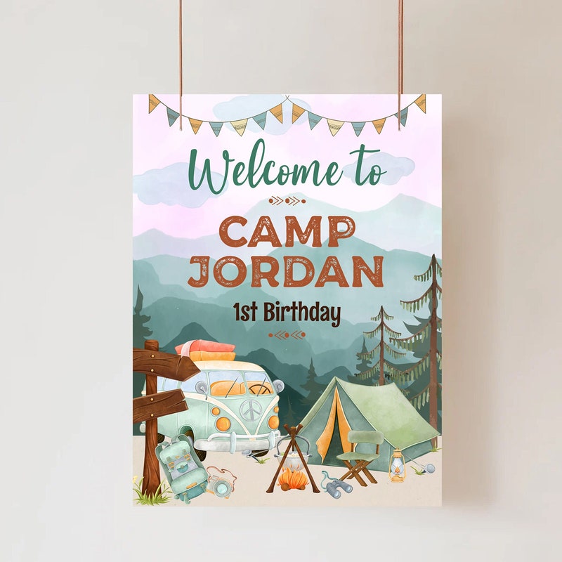 Welcome Camper Sign - Etsy