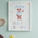 Boy Birth Poster Personalized Birth Poster Child Poster - Etsy