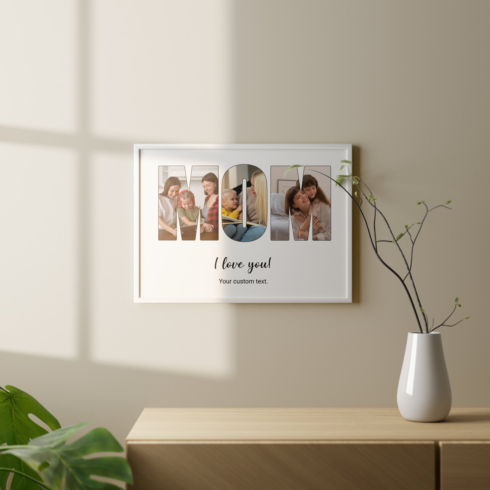 Mom Photo Collage Mothers Day Photo Collage Gift Custom - Etsy