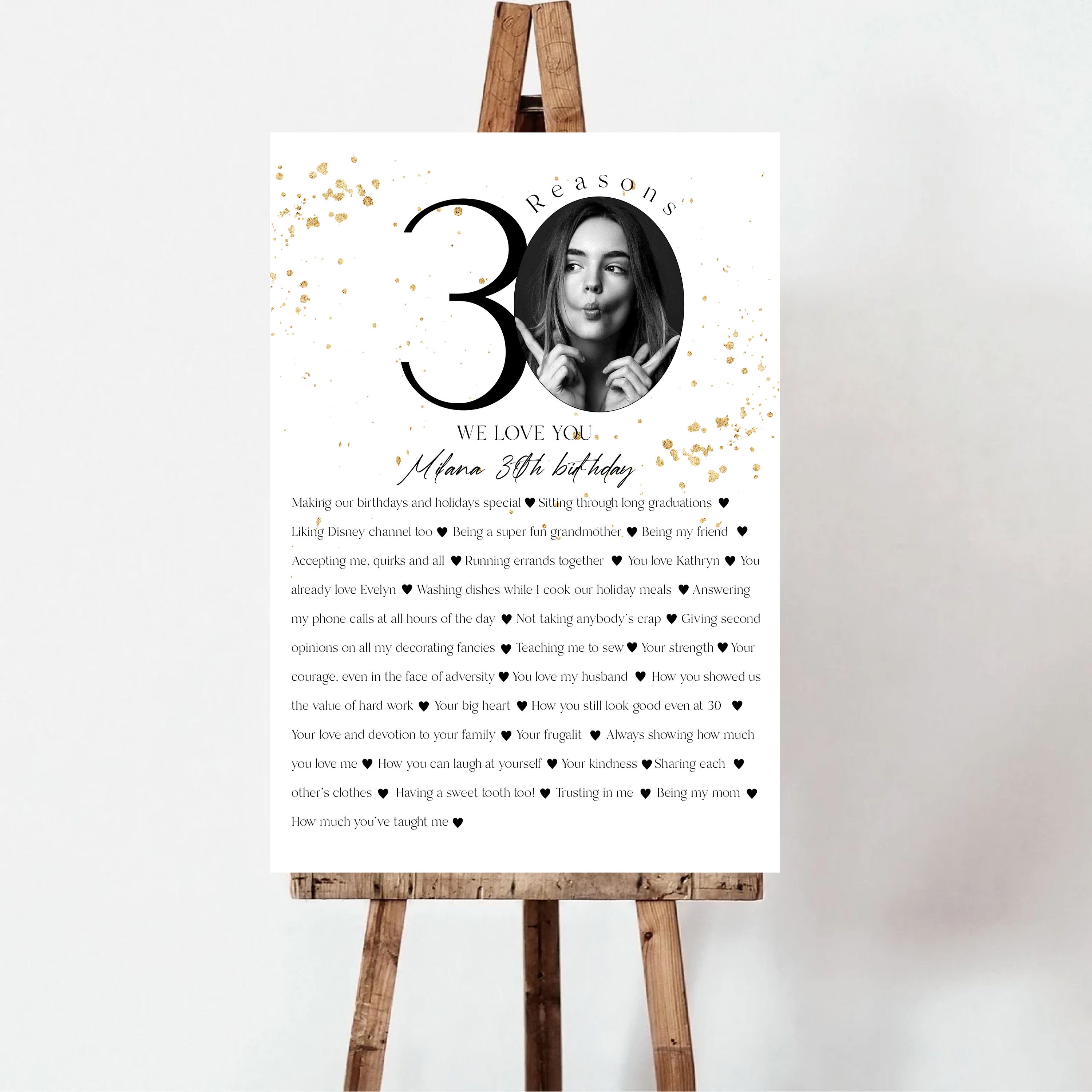 30 Things We Love About You Printable Banner Editable 30th Anniversary ...