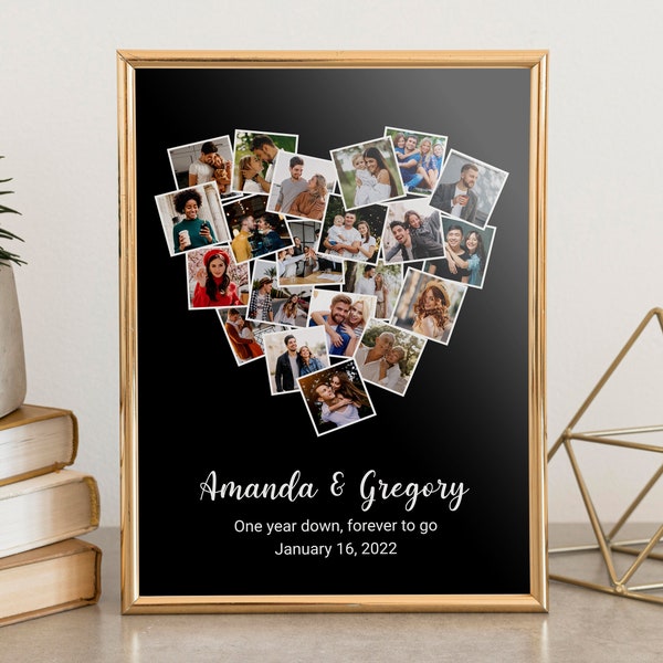 Heart Photo Collage - Etsy