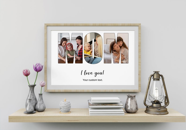 Mom Photo Collage Mothers Day Photo Collage Gift Custom - Etsy
