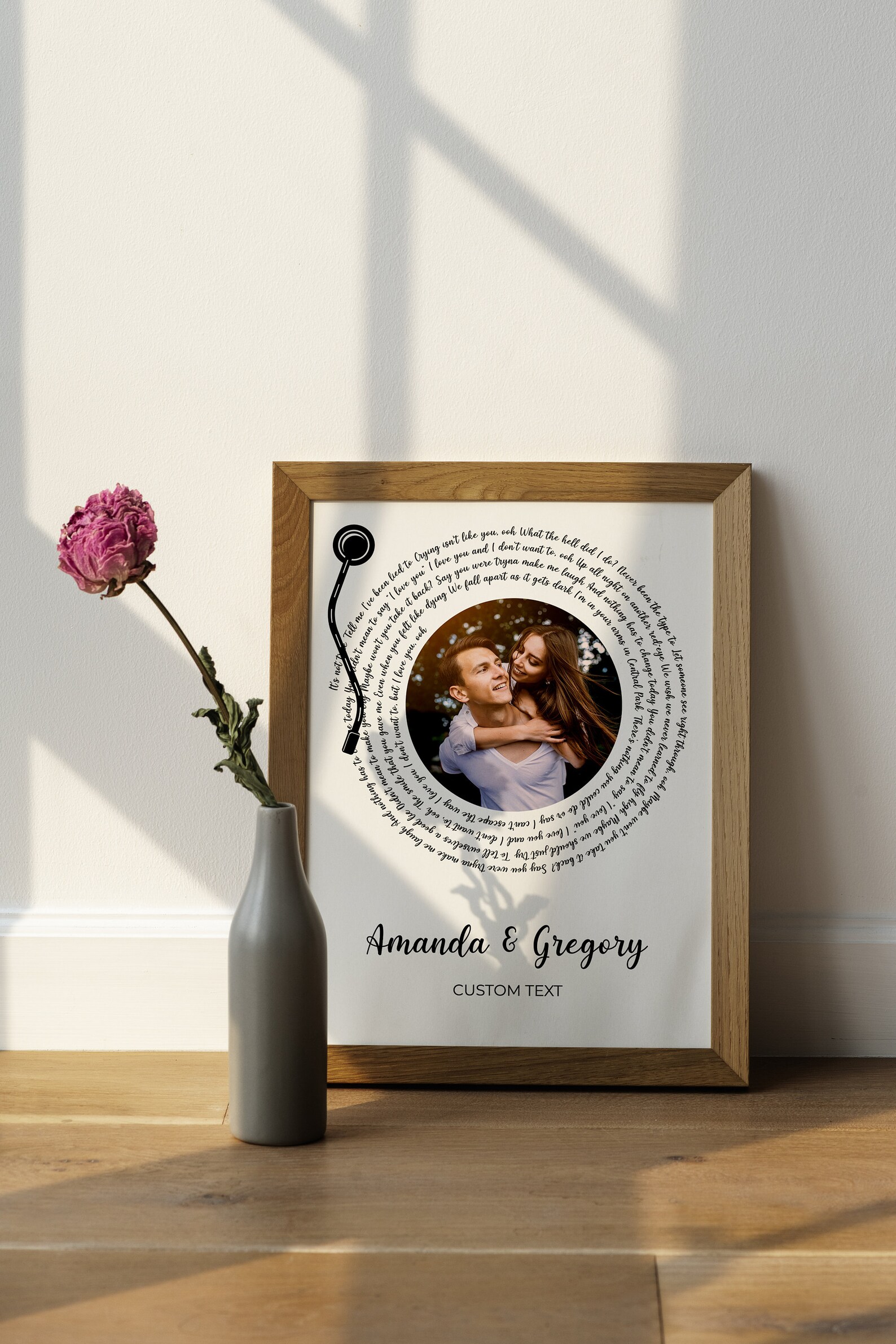 Vinyl Record Song Lyrics With Photo Wedding Song Lyrics Best - Etsy