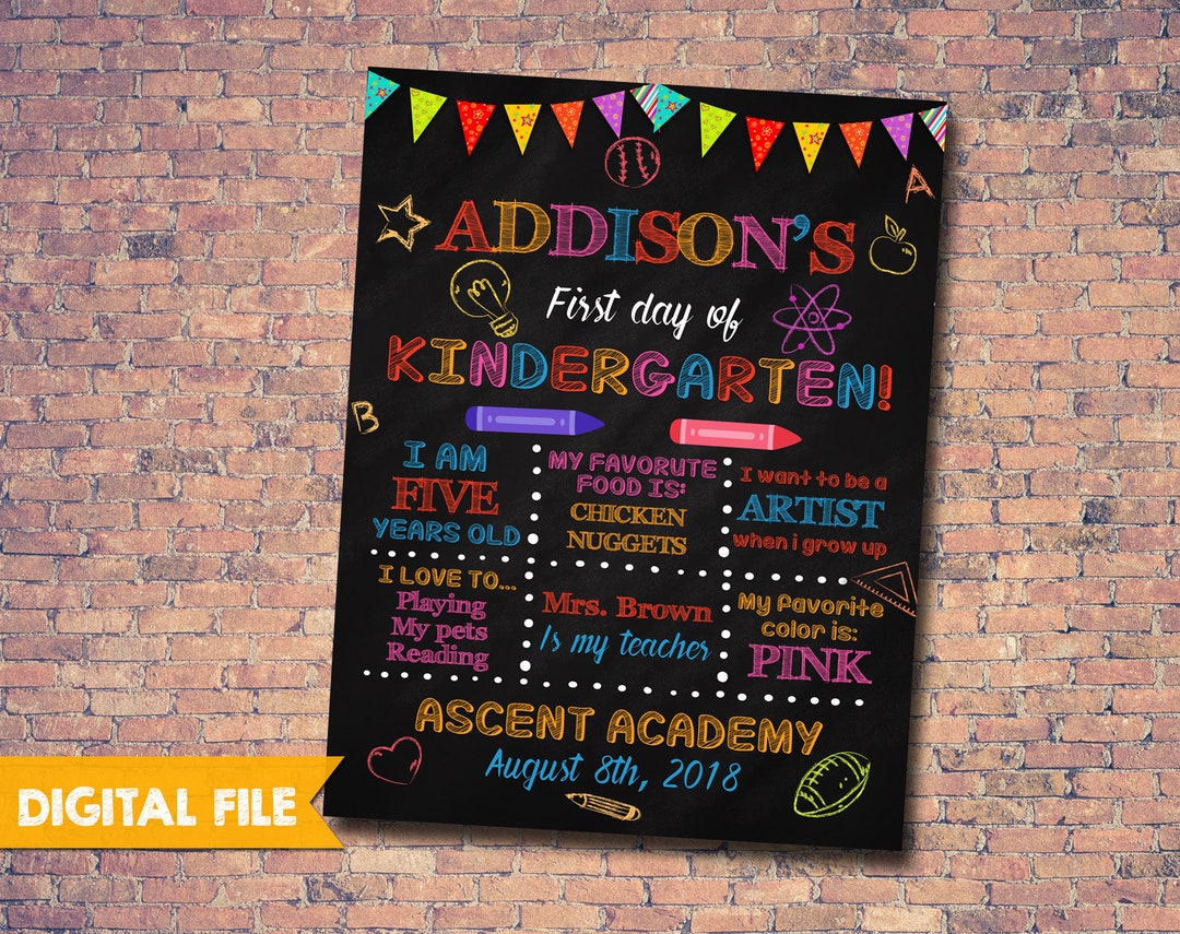 First Day of School Sign, Back to School Sign, 1st Day of School ...