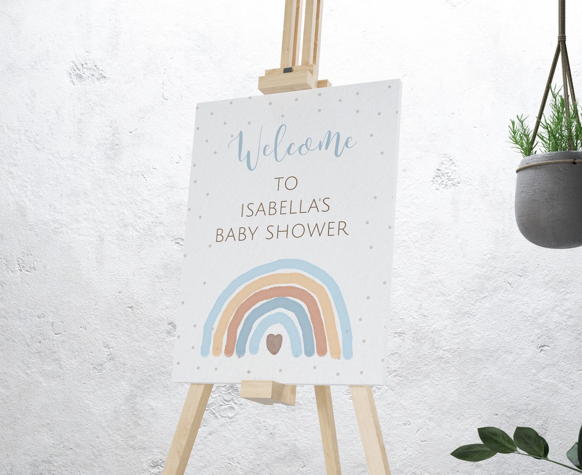 Boho Rainbow Welcome Sign Rainbow Yard Sign Rainbow Birthday - Etsy