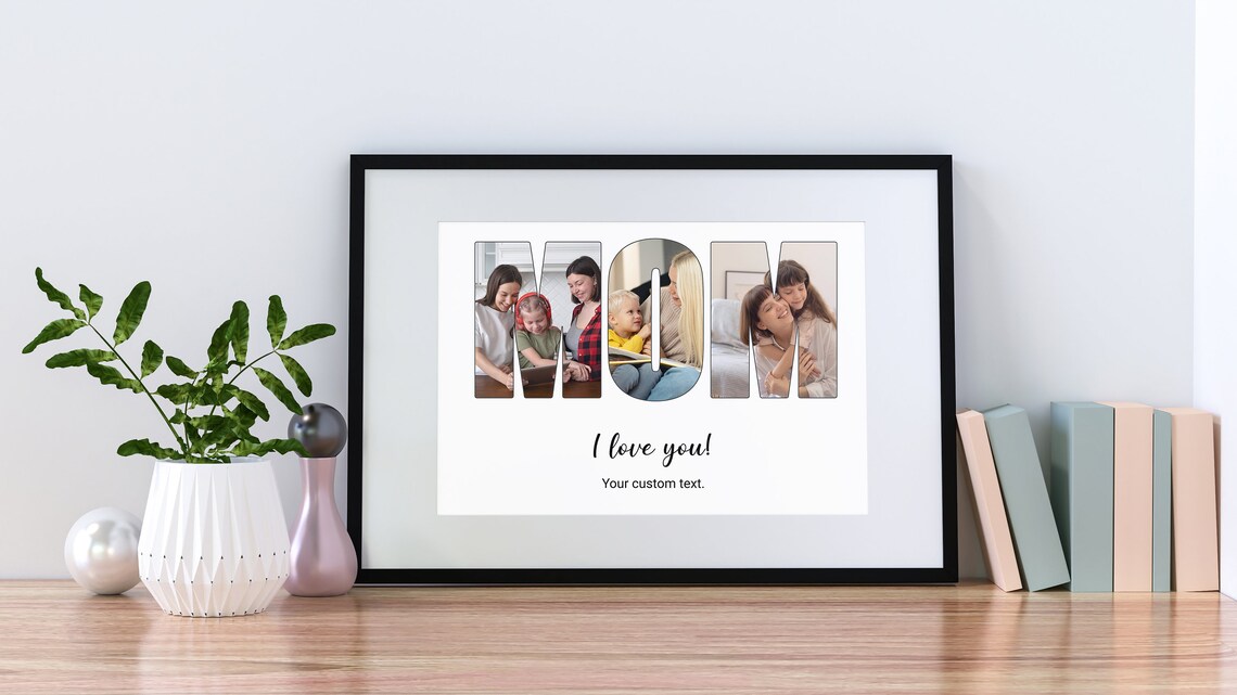 Mom Photo Collage Mothers Day Photo Collage Gift Custom - Etsy
