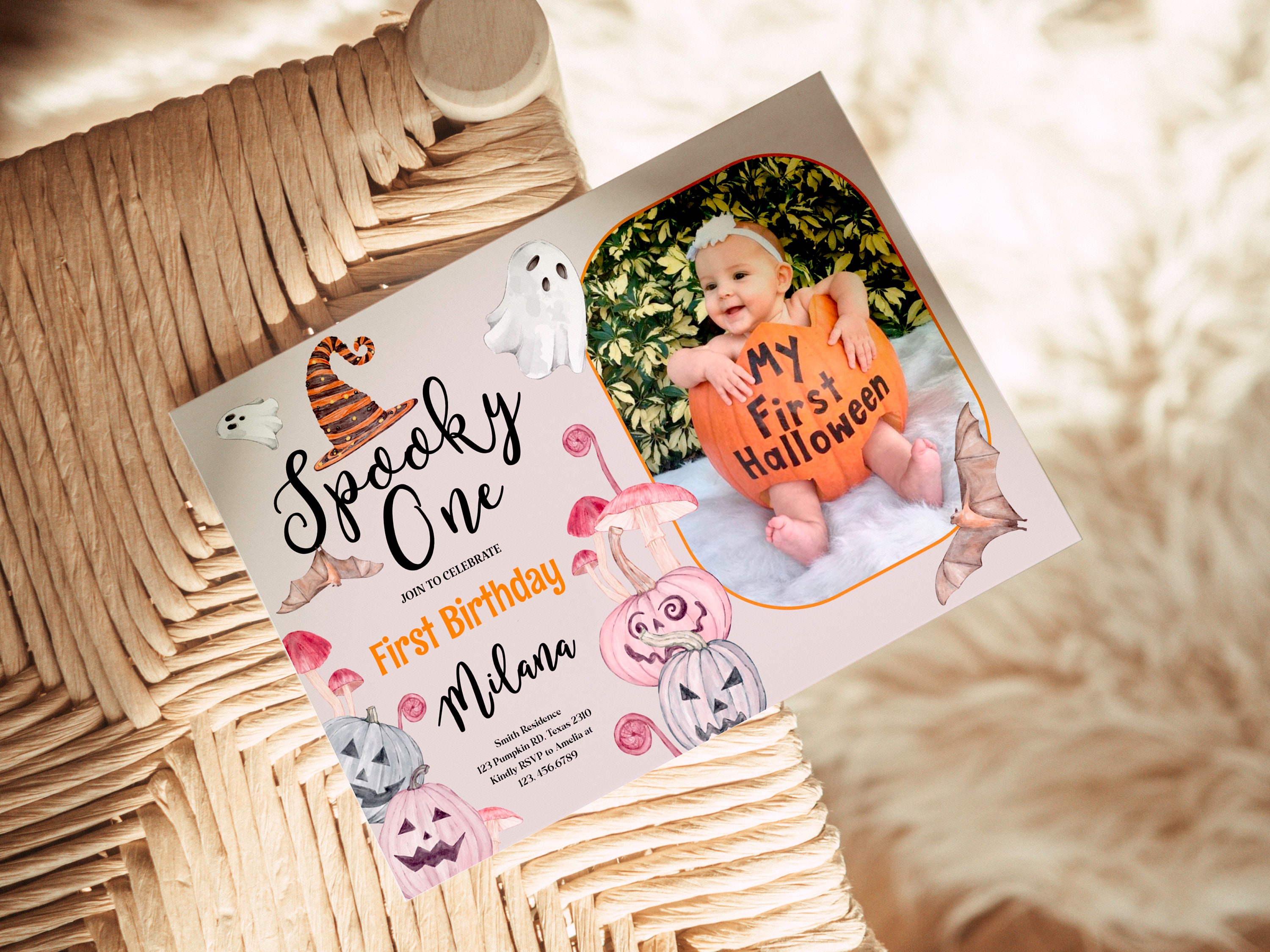 Halloween Birthday Invitation Bundle Printable Spooktacular - Etsy