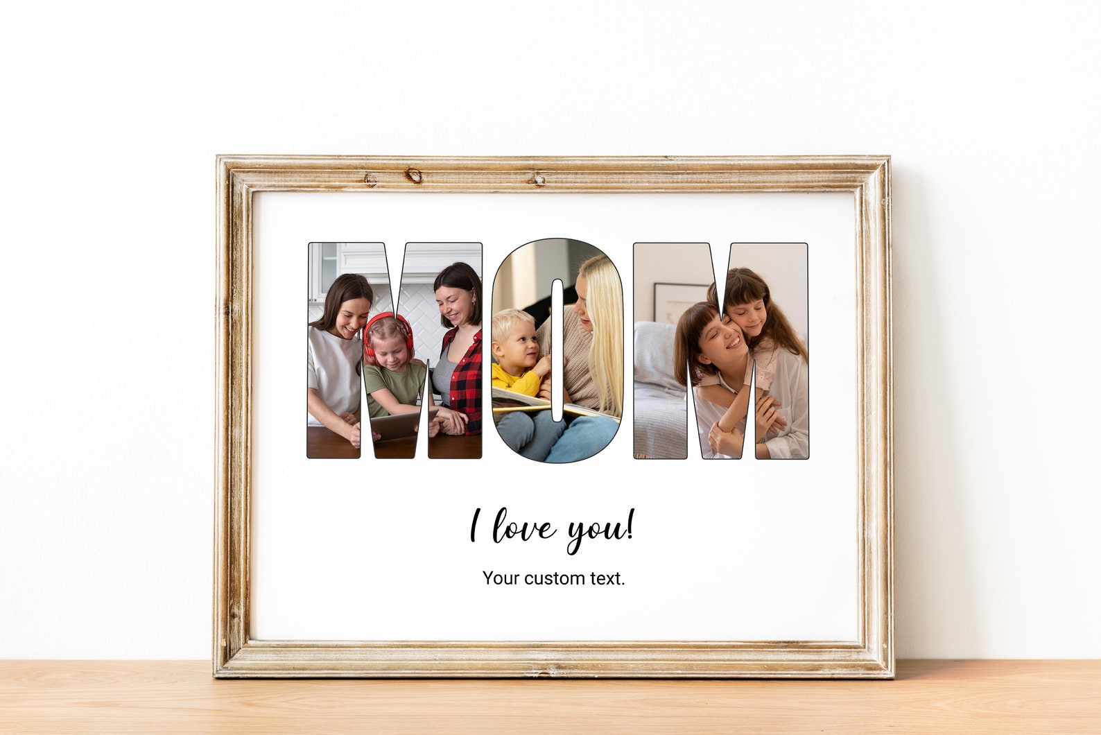 Mom Photo Collage Mothers Day Photo Collage Gift Custom - Etsy