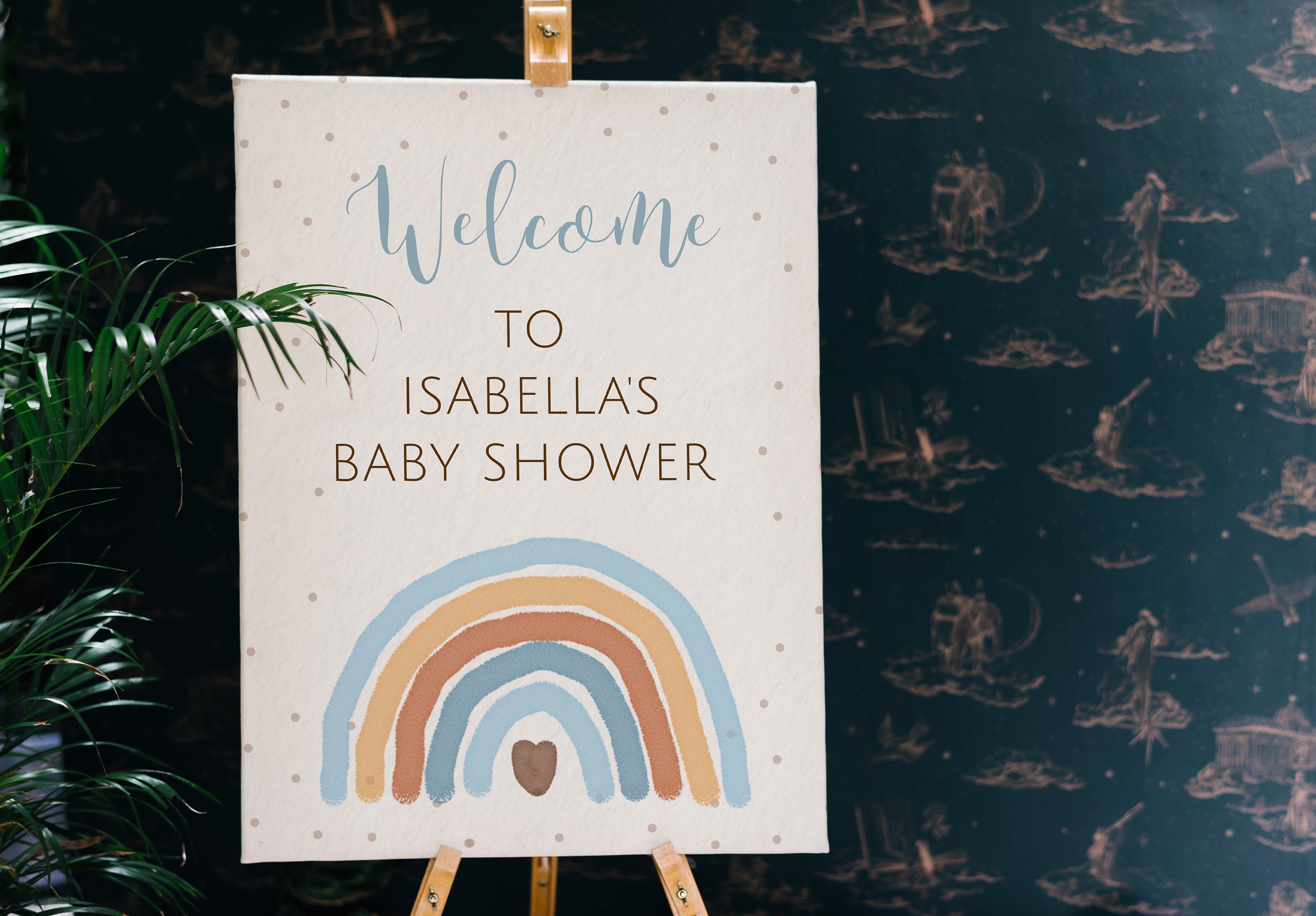 Boho Rainbow Welcome Sign Rainbow Yard Sign Rainbow Birthday | Etsy