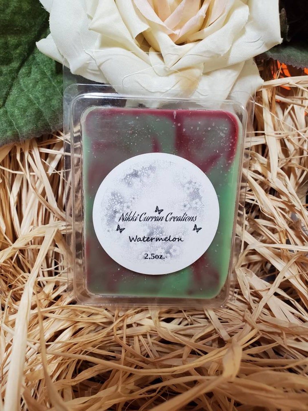 Watermelon Scented Handmade Wax Melt Clam Shell Tarts Wax Melts 2.5oz ...
