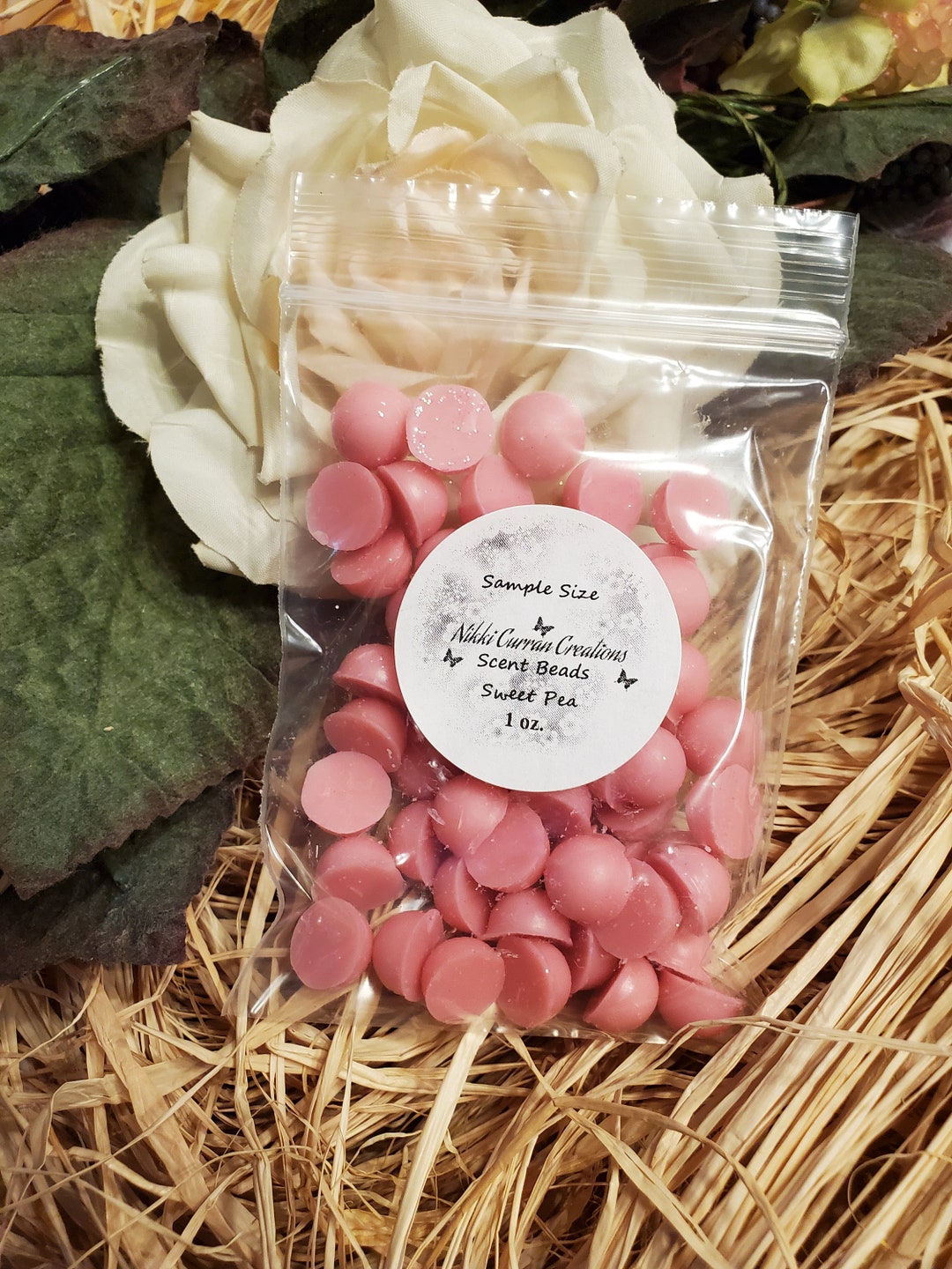 Sweet Pea 1 Oz. Handmade Wax Melt Beads Heavily Scented Fragrance Wax ...