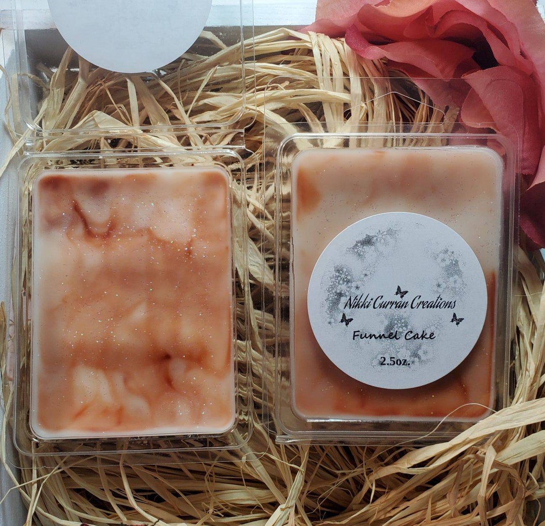 Funnel Cake Scented Handmade Clam Shell Wax Melt Tarts 2.5oz. Strong ...