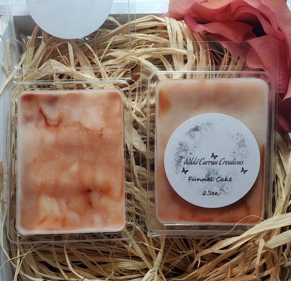 Funnel Cake Scented Handmade Clam Shell Wax Melt Tarts 2.5oz. - Etsy