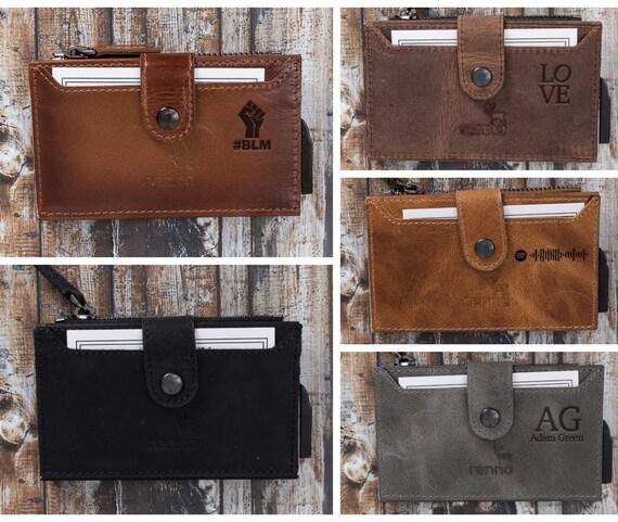 Renna Genuine Leather Mechanical Wallet RFID Blocking Wallet | Etsy
