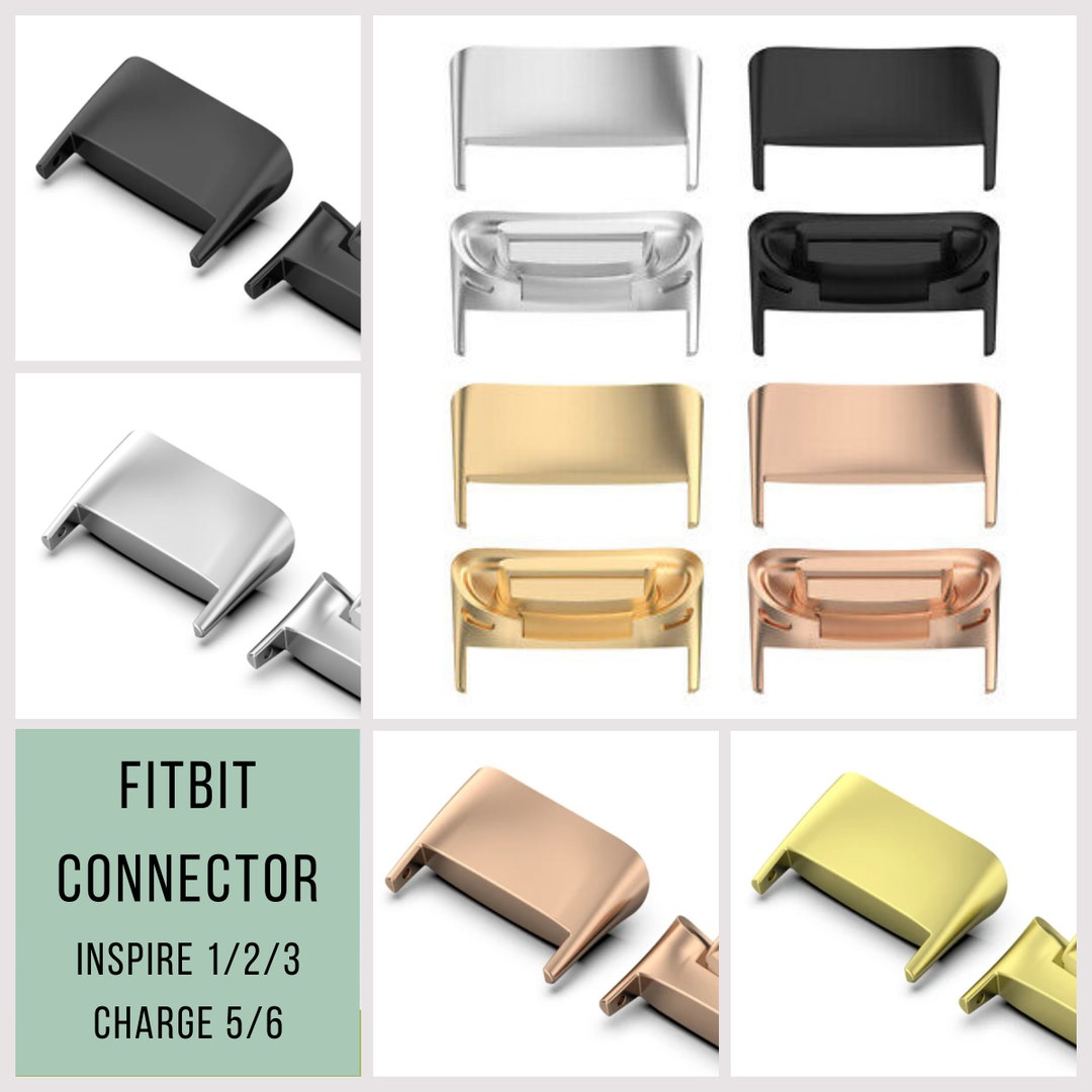 Fitbit Smart Watch Connector for Inspire 1 2 & Charge 5 6 Metal Adapter ...