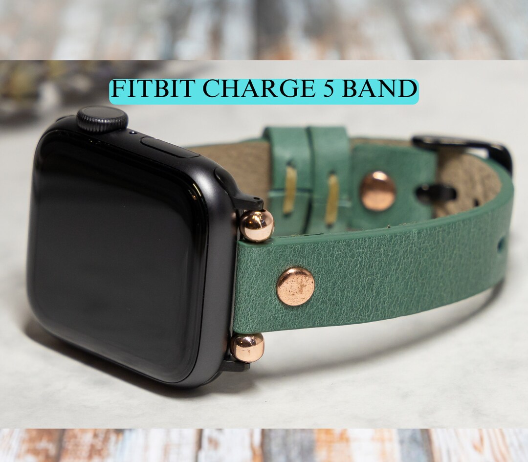 Fitbit Charge 5 Watch Band Custom Personalized Leather Strap for Charge ...