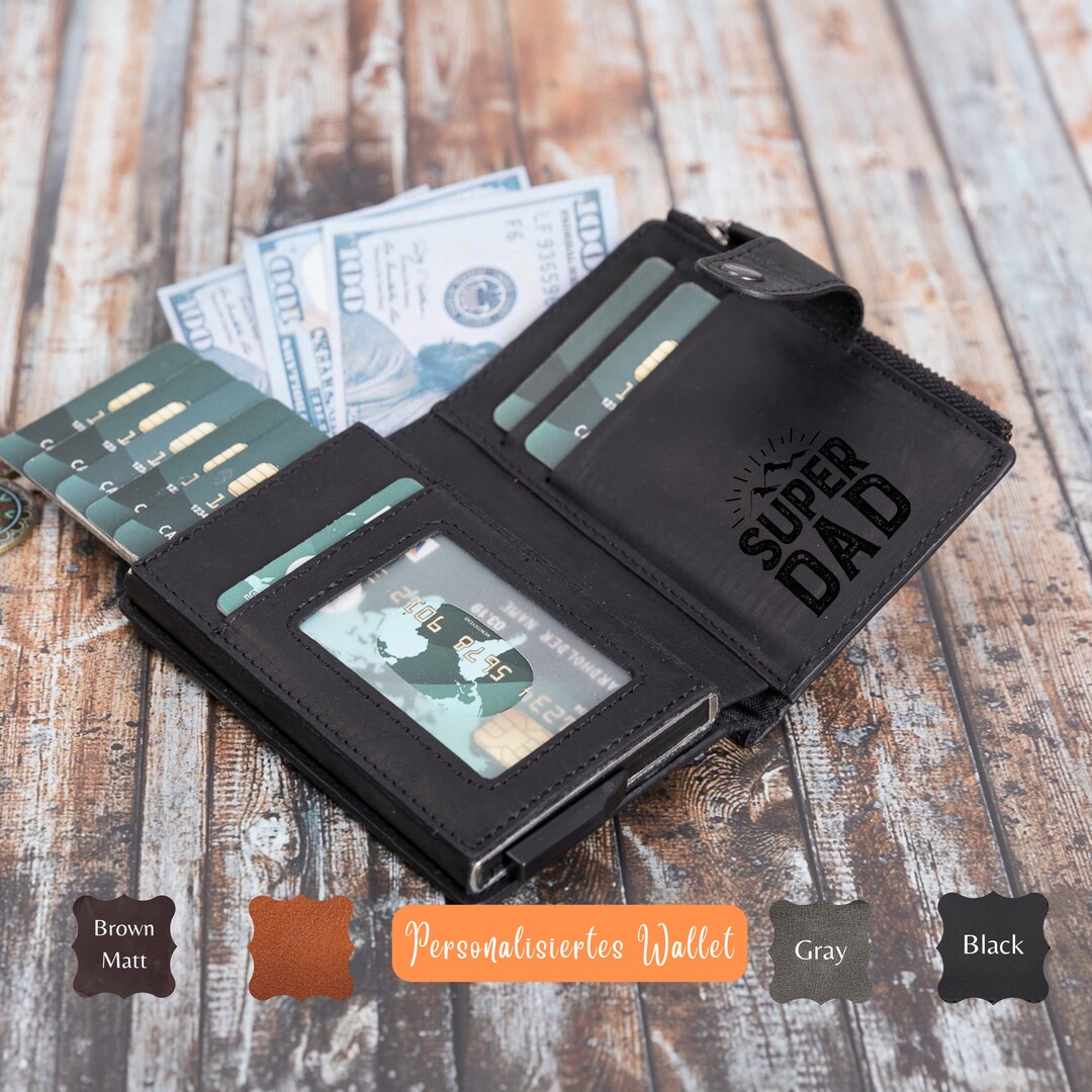 Renna Genuine Leather Mechanical Wallet | RFID Blocking Wallet ...