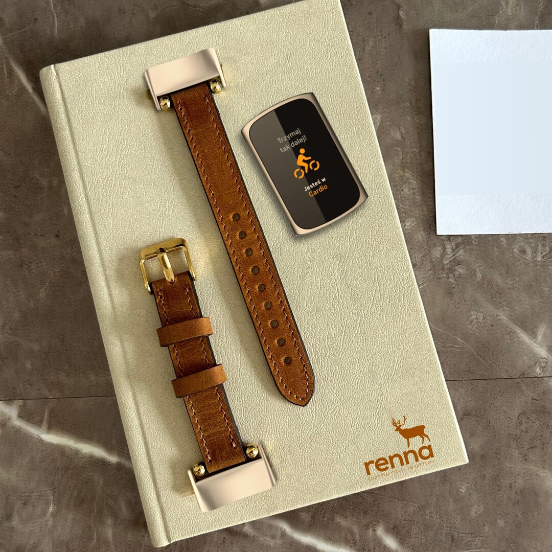 Fitbit Charge 5 Watch Band Custom Personalized Leather Strap for Charge ...