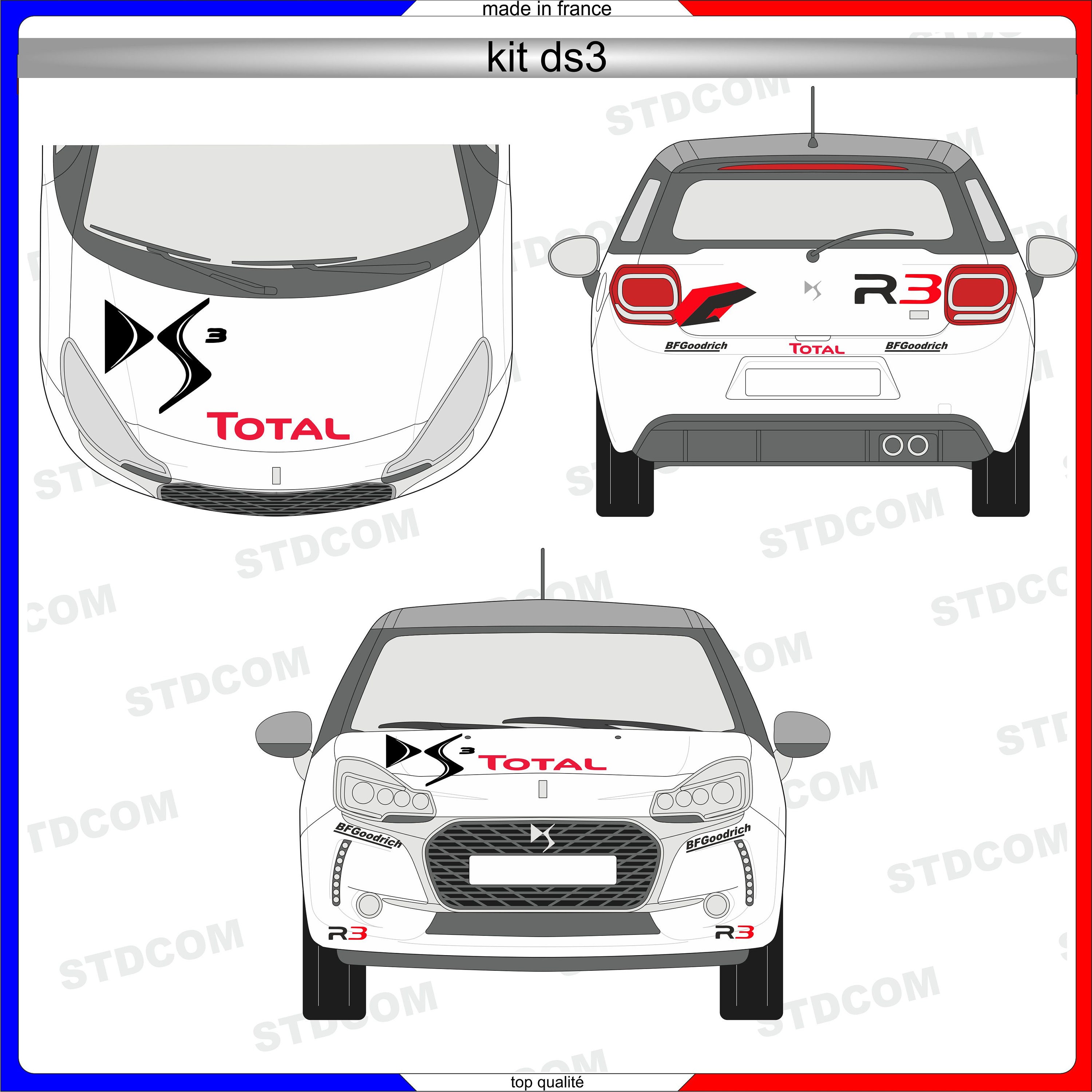 Citroen DS3 R3 Full Body Kit Decal | Etsy