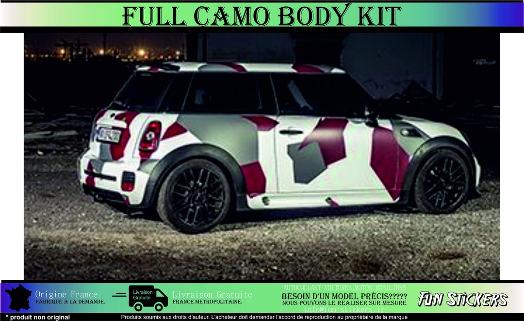 Mini Cooper One Full Body Camo Kit Military - Etsy