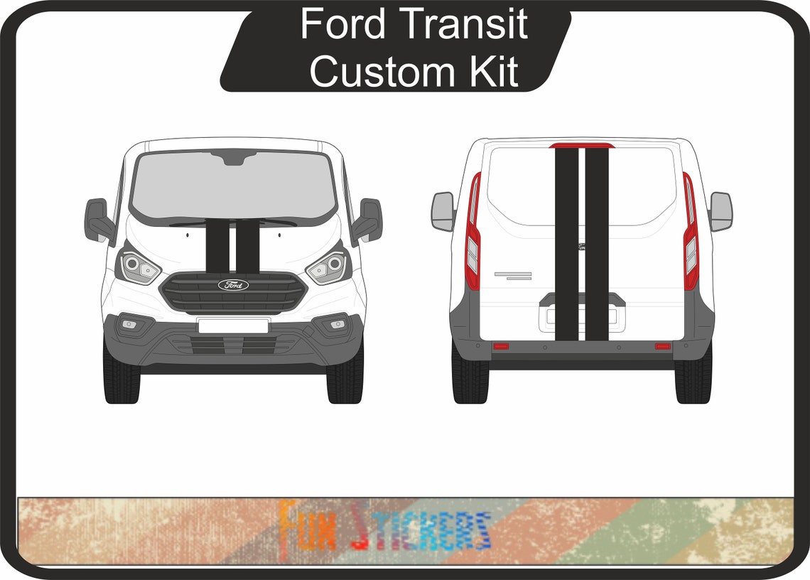 Ford Transit Custom Body Kit Strippe Front Back Left Right - Etsy