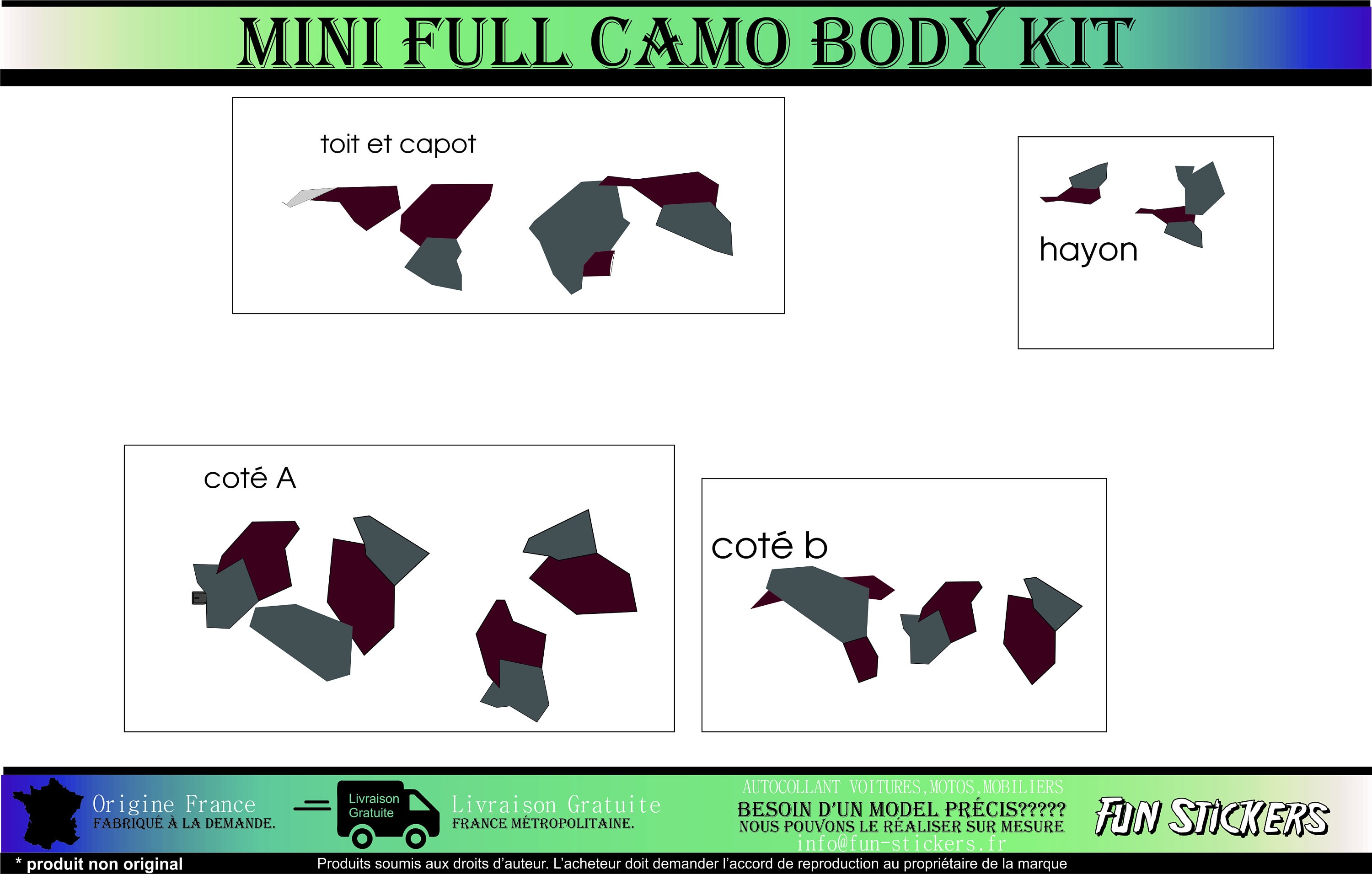 Mini Cooper One Full Body Camo Kit Military - Etsy