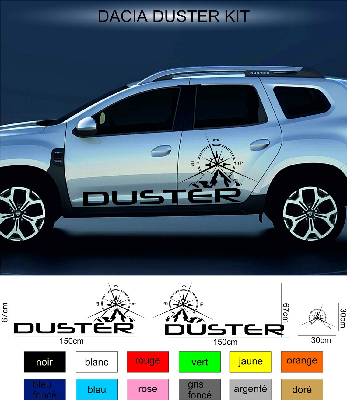 Strip DACIA DUSTER Sticker Decal - Etsy