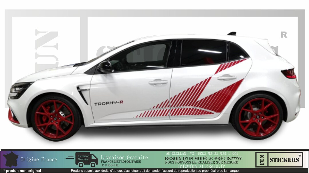 Renault Megane 2 RS RACING F1 Team kit Complet Autocollant Sticker ...