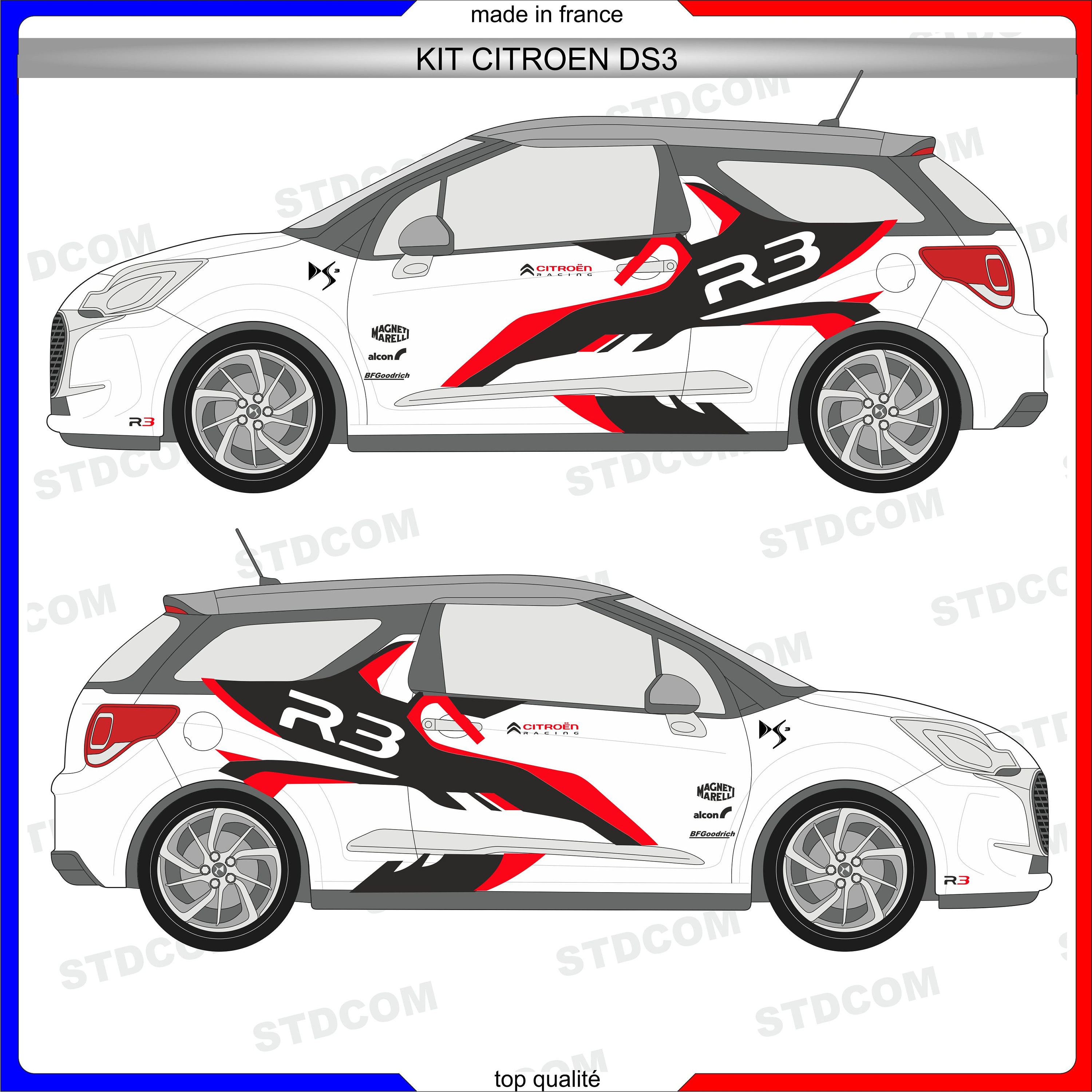Citroen DS3 R3 Full Body Kit Decal - Etsy UK