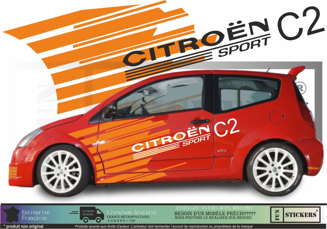 Kit Stickers Sticker Kit Citroen C2 VTS Rally - Etsy