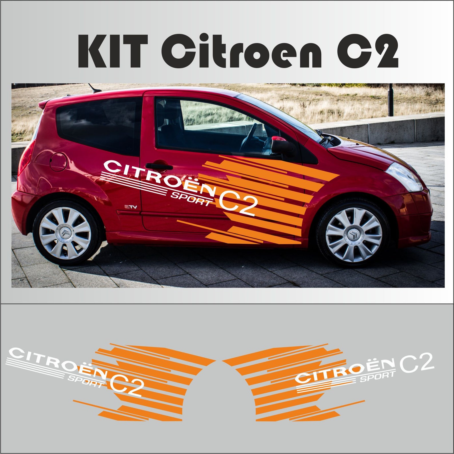 Kit Stickers Sticker Kit Citroen C2 VTS Rally | Etsy