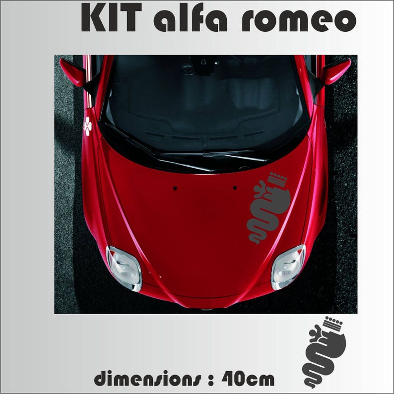 Kit Stickers Sticker Kit Alfa Romeo Logo 40cm - Etsy