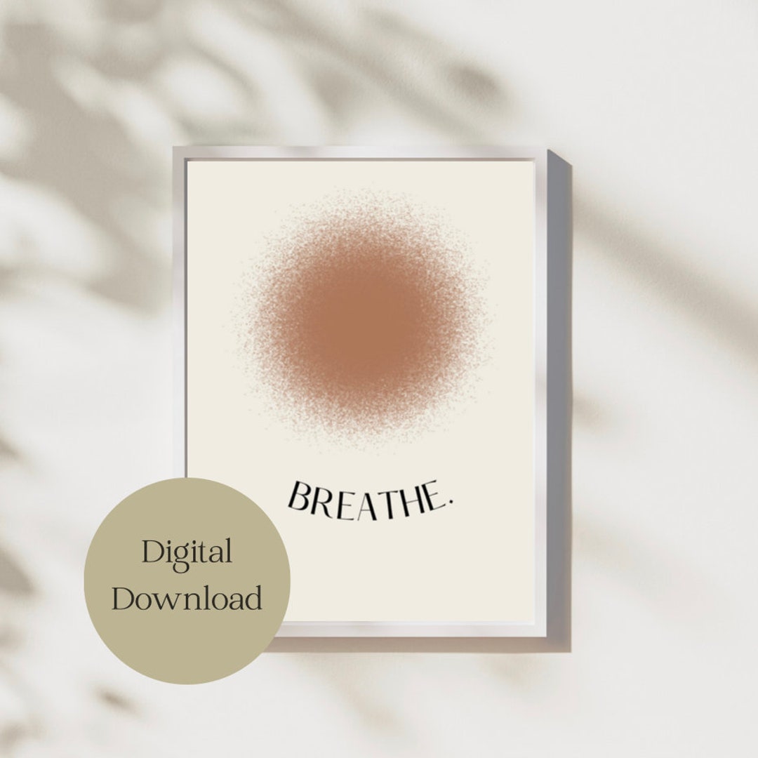 Inspirational Positive Affirmations Breathe Love I Am Enough - Etsy