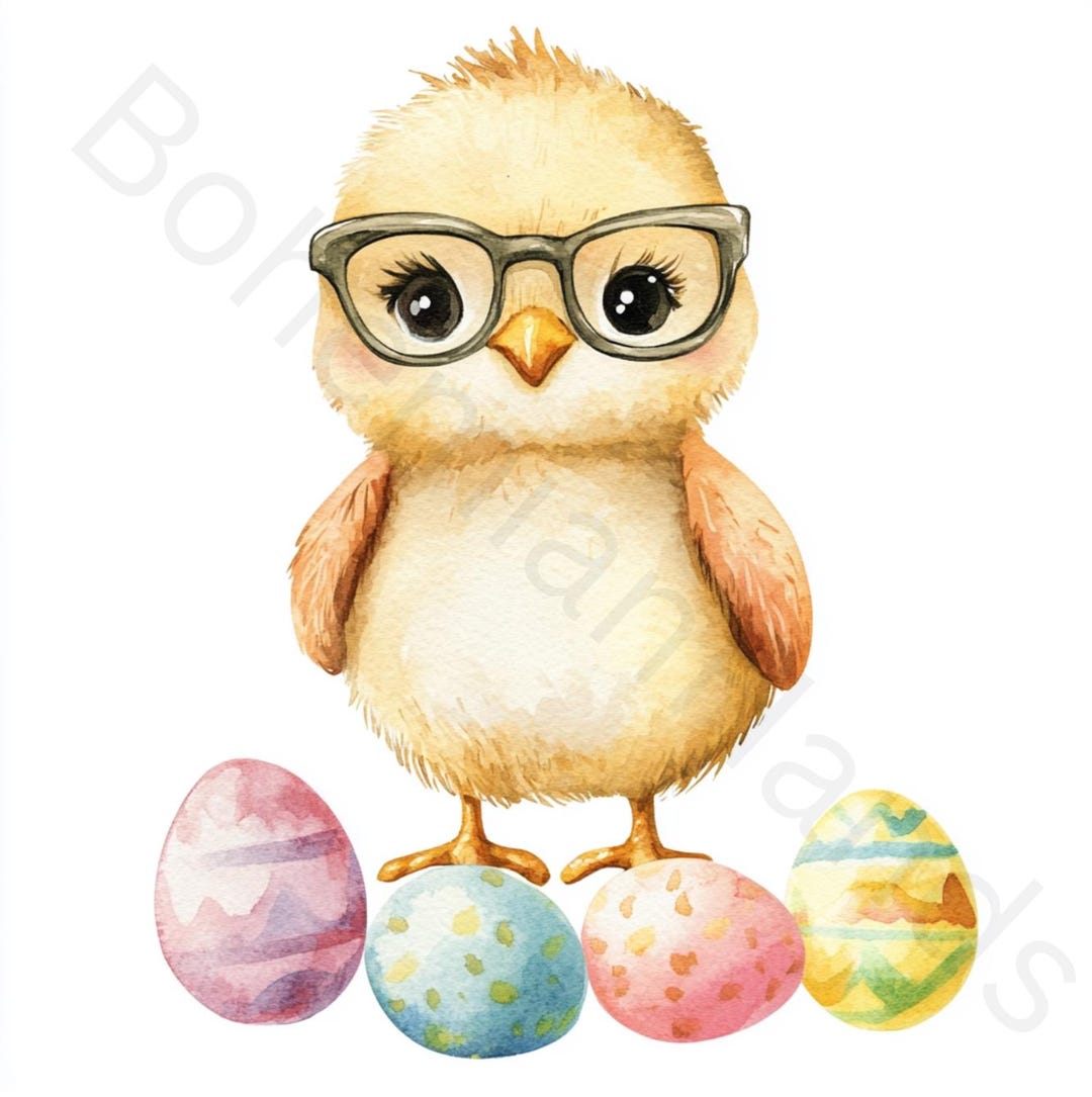 12 Printable Easter Baby Chicks Clipart Bundle | Watercolor Baby Chicks ...