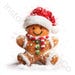 Christmas Gingerbread Clipart | 12 PNG | Watercolor Gingerbread ...