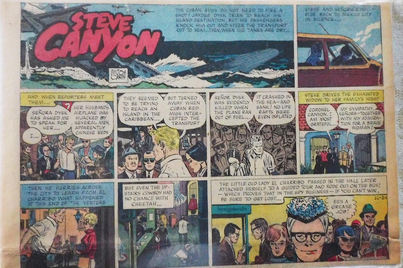 Steve Canyon Comic Strip - Etsy