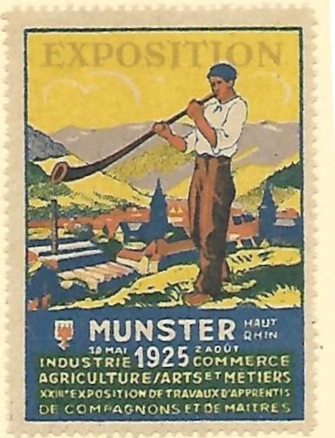 Munster Exposition 1925 Poster Stamp - Etsy