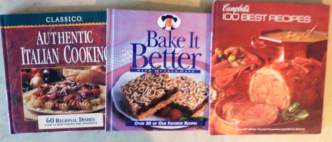 Three 1990's Era Cookbooks - Etsy