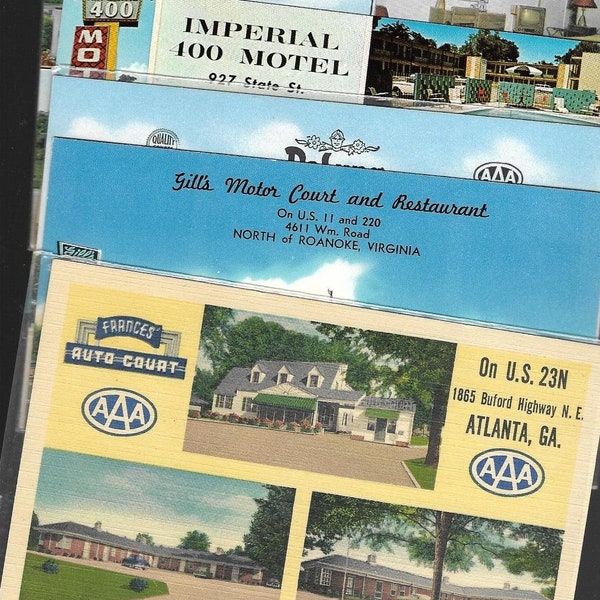 Motel Postcards - Etsy