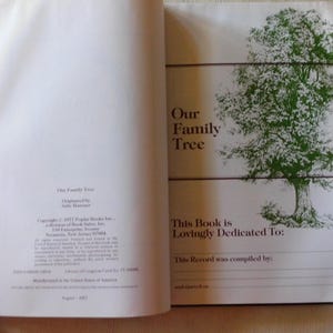 Our Family Tree -book - Etsy