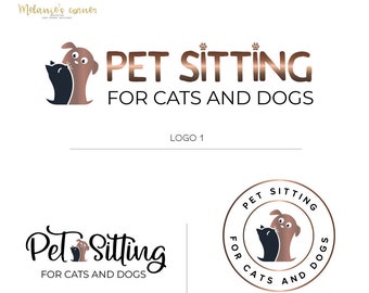 Pet Sitting Logo Design 365 | Etsy