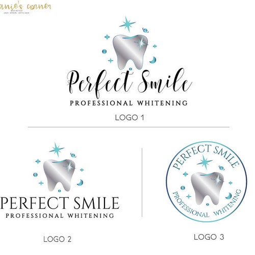 Teeth Whitening Logo Design Custom Cartoon Logo for Your - Etsy