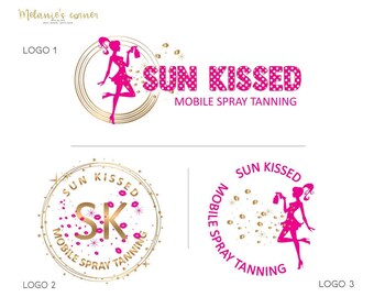 Spray Tan Logo Mobile Tanning Logo Logo Design Beauty Logo - Etsy